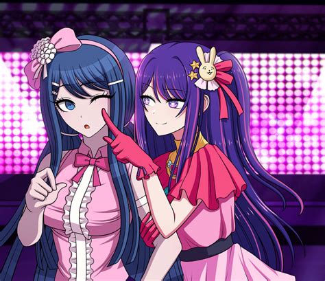 Sayaka Maizono X Ai Hoshino By Heroofthehearts On Deviantart