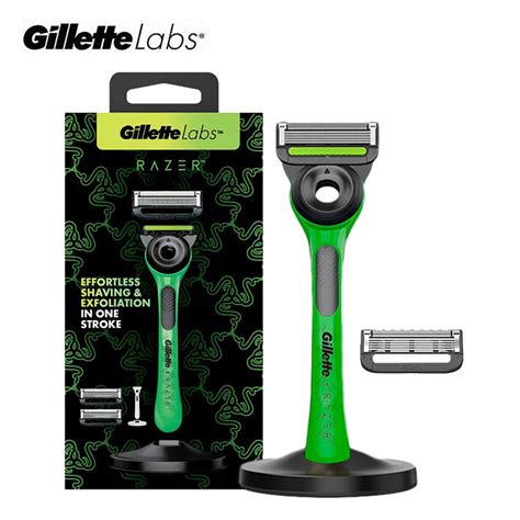 Gillette 吉列聯名 Labs 系列剃須刀套裝 5 層刀片 2d Flexdisc 刀片帶去角質棒 蝦皮購物