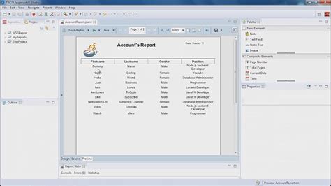 06 Javafx Crud With Jasperreport Create Jasper Report Using The Data From The Database Youtube