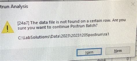 Shimadzu Labsolutions Post Run Error Rchromatography