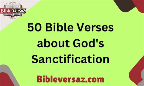 50 Bible Verses About Gods Sanctification