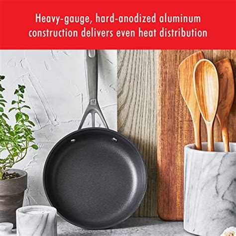 Zwilling Motion Nonstick Hard Anodized 10 Piece Cookware Set In Grey