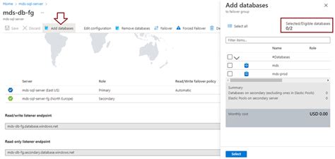 How To Add An Azure Sql Database To An Existing Auto Failover Group