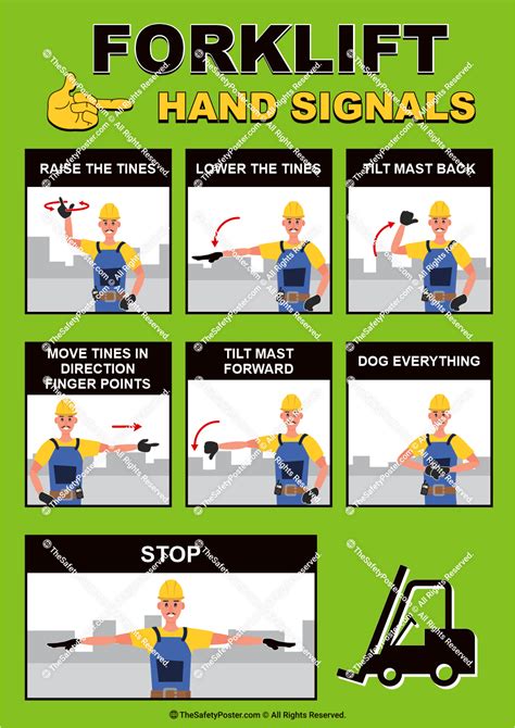 Forklift Hand Signals Forklift Safety Warehouse Safety