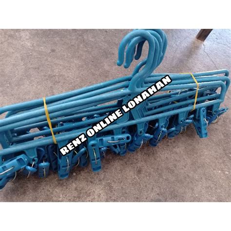 Ipit Hanger 6pcs Sipit With Hanger Clothes Hanger Pin Shopee Philippines