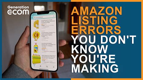 Amazon Listing Errors You Dont Know Youre Making Generation Ecom