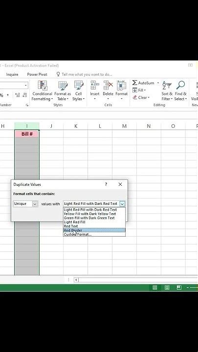 Find Unique Values In Excel Conditional Formatting In Excel