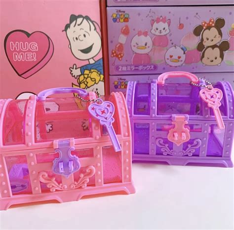 글리터 보석 상자 보관함 케이스 자물쇠 열쇠 세트 에이블리