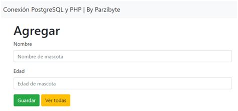 Github Parzibytecrud Postgresql Php Conectar Postgresql Con Php