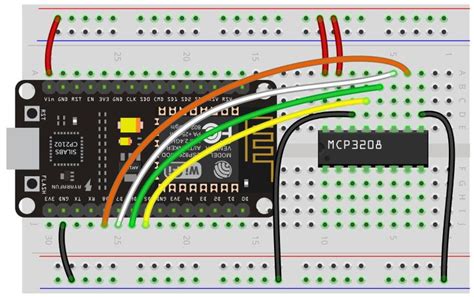 เพิ่มช่องอนาล็อก 8 ช่อง 12 บิต ให้ Esp8266 ด้วย Mcp3208