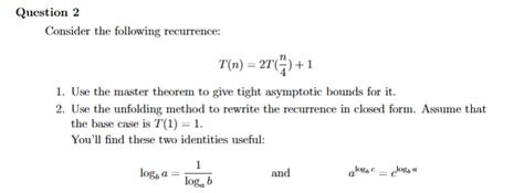 Solved Question 2consider The Following