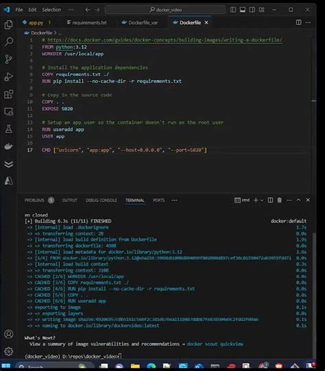 Build Docker Image From Command Line Using Your Dockerfile Youtube