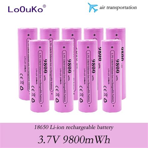 Louko 18650 리튬 이온 충전식 37v 9800 밝은 빛 손전등 게임 콘솔 카메라 배터리 Usb 충전기로 적합 Aliexpress