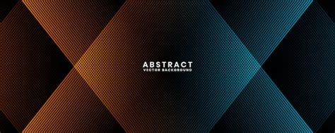 Premium Vector 3d Orange Blue Techno Abstract Background Overlap Layer On Dark Space With