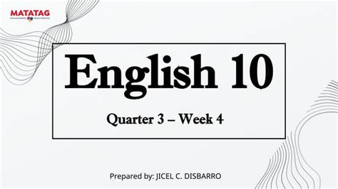 Eng10 Week 4 Formalist Approach Powerpoint Pptx