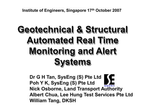 geotechnical and structural automated real time monitoring and alert sy…