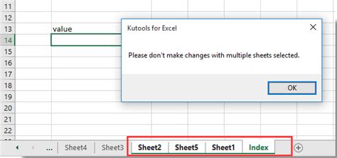 How To Prevent Selection Of Multiple Worksheets In Excel