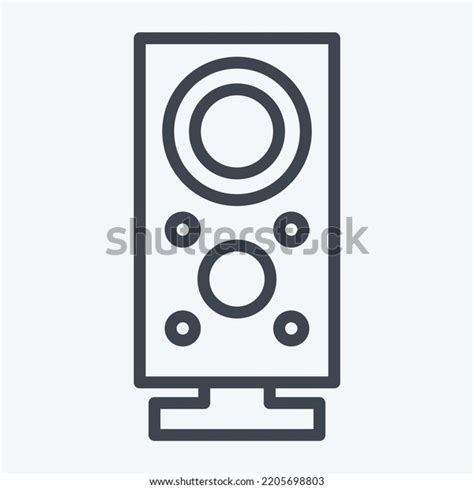 Icon Subwoofer Suitable Computer Components Symbol Stock Vector Royalty Free 2205698803
