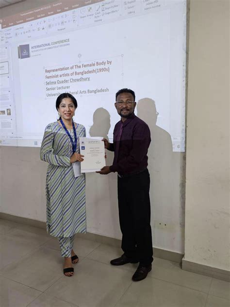 Ulabs Senior Lecturer Ms Selima Quader Chowdhury Presented The 6th International Theveli