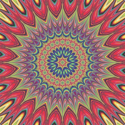 free vector coloured fractal background design