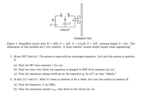 Solved Find The RC Time Constant R In N S Find The Time Chegg Com
