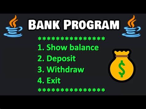 Free Video Building A Basic Java Banking Program From Bro Code Class Central