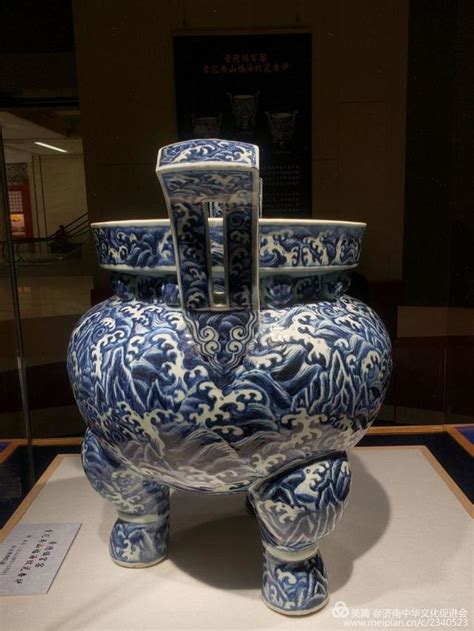 探索之旅南京博物院鎮院之寶明永樂青花壽山福海紋香爐 每日頭條