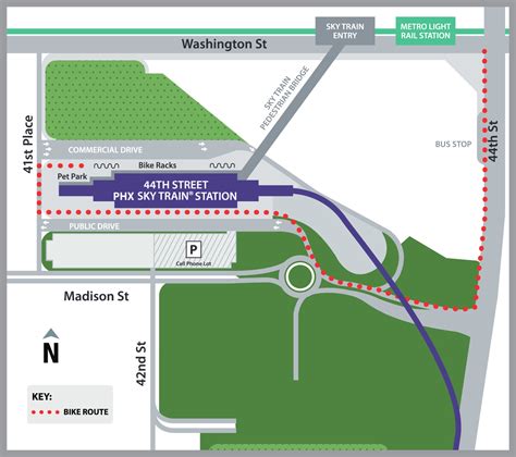 Phoenix Sky Harbor International Airport Ground Transportation Map