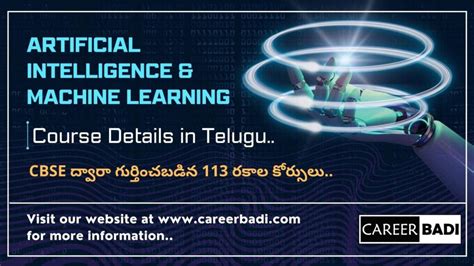 Artificial Intelligence And Machine Learning Course Details In Telugu Career Badi
