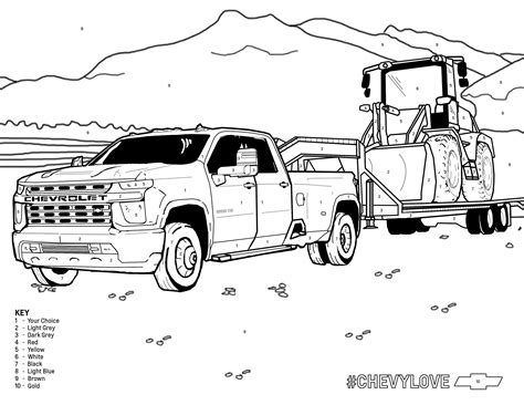 Chevy Silverado Coloring Pages