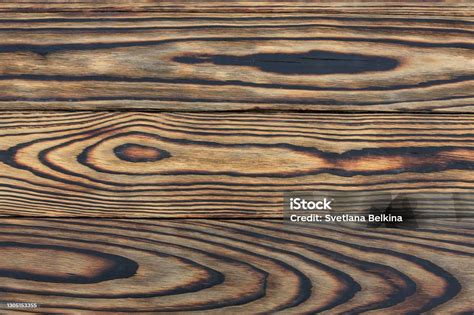 긁힌 침엽수와 참나무 얼룩으로 노출된 탄 소나무 판자의 배경 공간을 복사합니다 0명에 대한 스톡 사진 및 기타 이미지 0명 갈색 거친 Istock