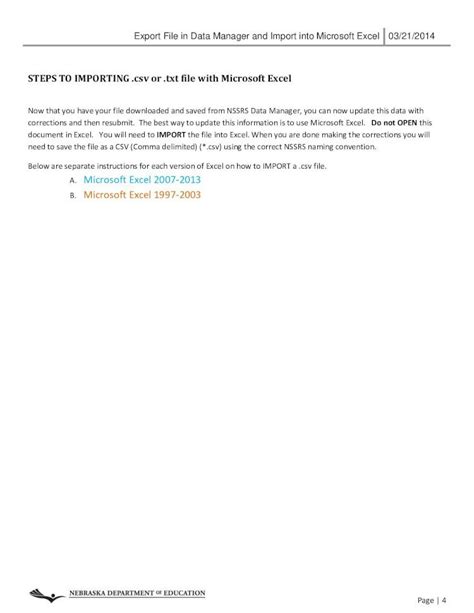 PDF STEPS TO IMPORTING Csv Or Txt File With Microsoft Excel Export File In