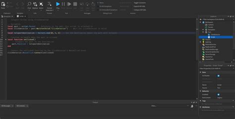 Create A Script That Makes A Part Teleport To Another Location In