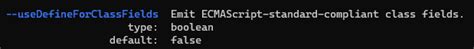 New Help Displays Misleadingwrong Default Value For `usedefineforclassfields` · Issue 45503