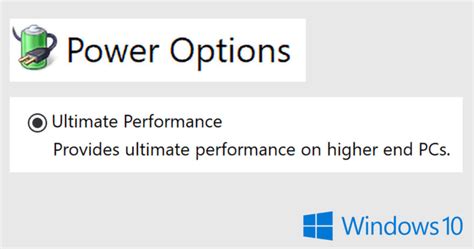 How To Enable Ultimate Performance Mode In Windows 10