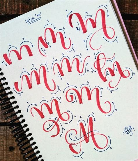 Estilos De Letra M En Brush Lettering Abc Abecedario Tutorial De