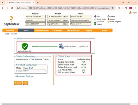 Cara Mengaktifkan Layanan Anti Spoofing Osnma Terbaru Di Komputer Anda Septentrio Penerima