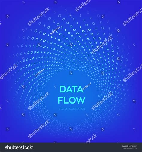 Data Flow Digital Code Binary Data Flow Big Royalty Free Stock