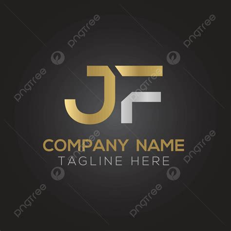 Vector Template For A Unique And Artistic Logo Design Featuring Linked Initials Jfcreative