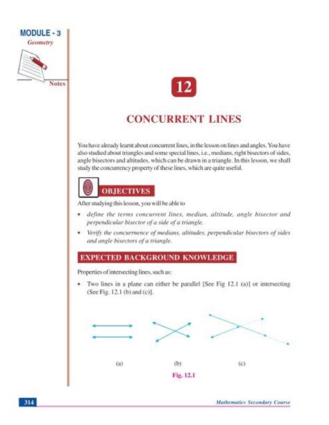 Chapter 12 Concurrent Lines