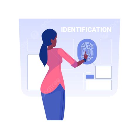 Biometric Identification Isolated Concept Vector Illustration Industrial Protection
