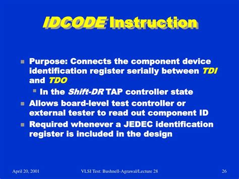 ppt lecture 28 ieee 1149 1 jtag boundary scan standard powerpoint