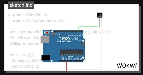 Ds18b20 Wokwi Esp32 Stm32 Arduino Simulator