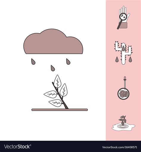 Collection Of Icons And Spread Infection Vector Image