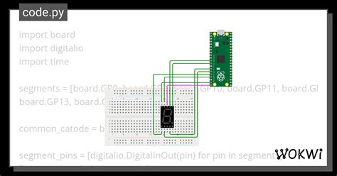7 Segment Wokwi Esp32 Stm32 Arduino Simulator