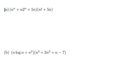 Solved Give A Big O Estimate For Each Of These Functions