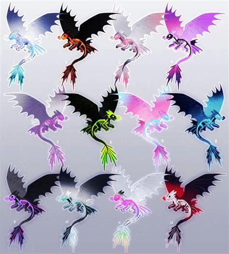 Open Set Price Adopt Night Fury Skeletons By Topolok On Deviantart