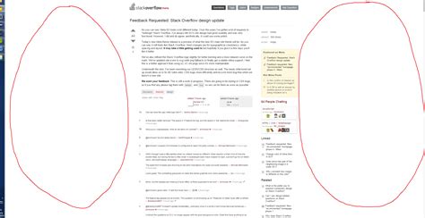 Feedback Requested Stack Overflow Design Update Of 2014 Meta Stack