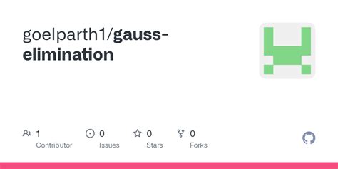 github goelparth1 gauss elimination