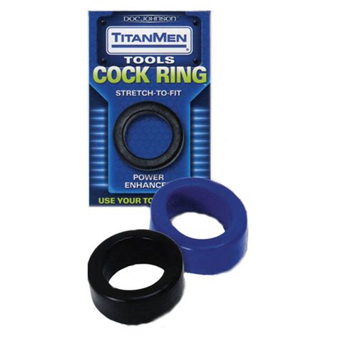 Titanmen Cock Ring Stretch To Fit Black